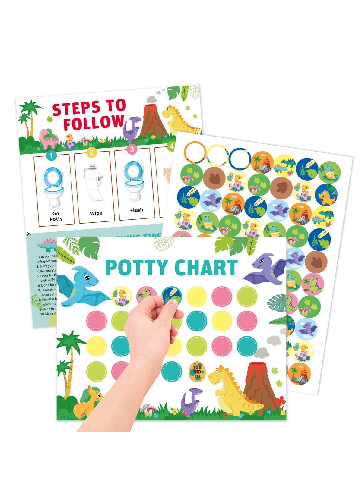 TC Sticker Chart for Kids Potty Stickers Chart for Toddlers | Best ...