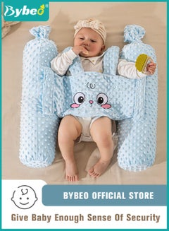 Bybeo 2PCS Baby Anti Roll Side Sleep Pillow, Soft Cotton Anti Rollover ...