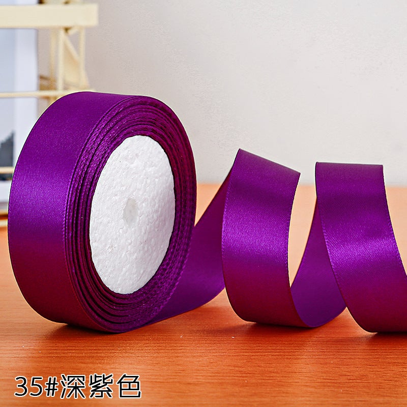 Generic 2.5Cm Satin Ribbon Packaging Polyester Ribbon Gift Box ...