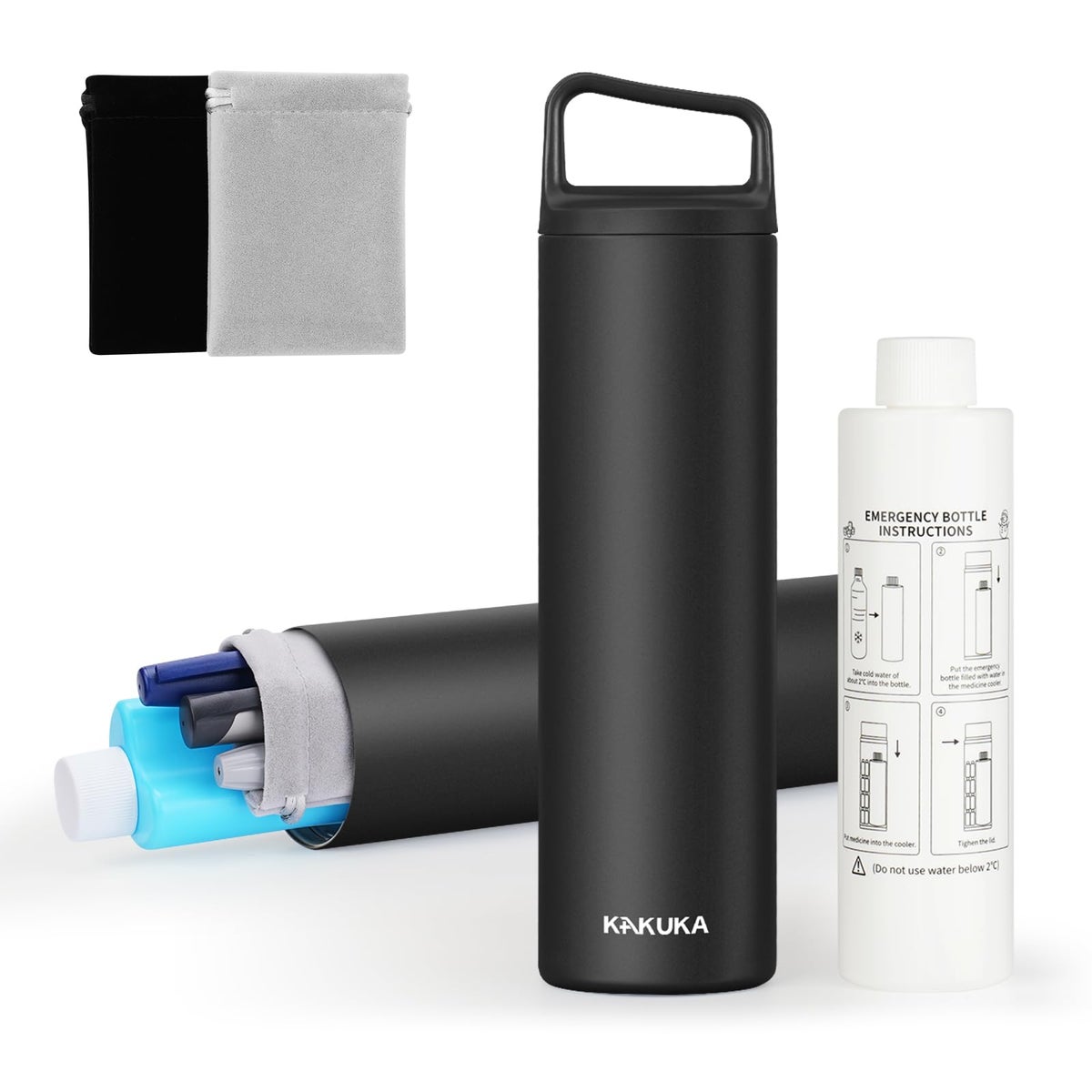 KakuKa Insulin Cooler Travel Case Medication Diabetes Supplies 60H ...