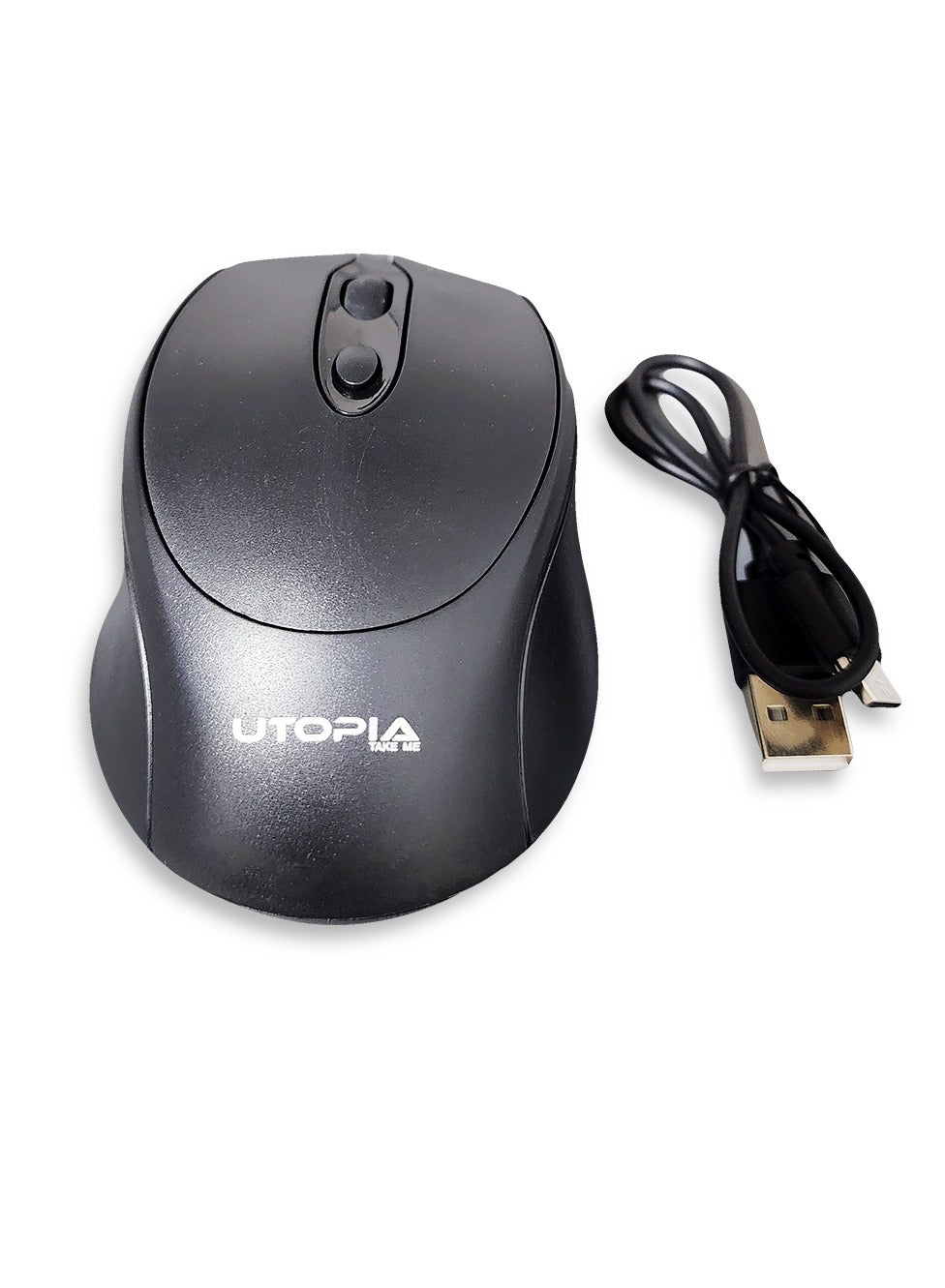 Utopia Wireless Mouse Rechargble 2.4Ghz Mouse Gaming 3 Button , 1000DPi ...