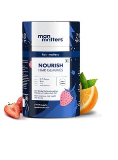 Man Matters Man Matters Biotin Hair Gummies for Men Strawberry ...