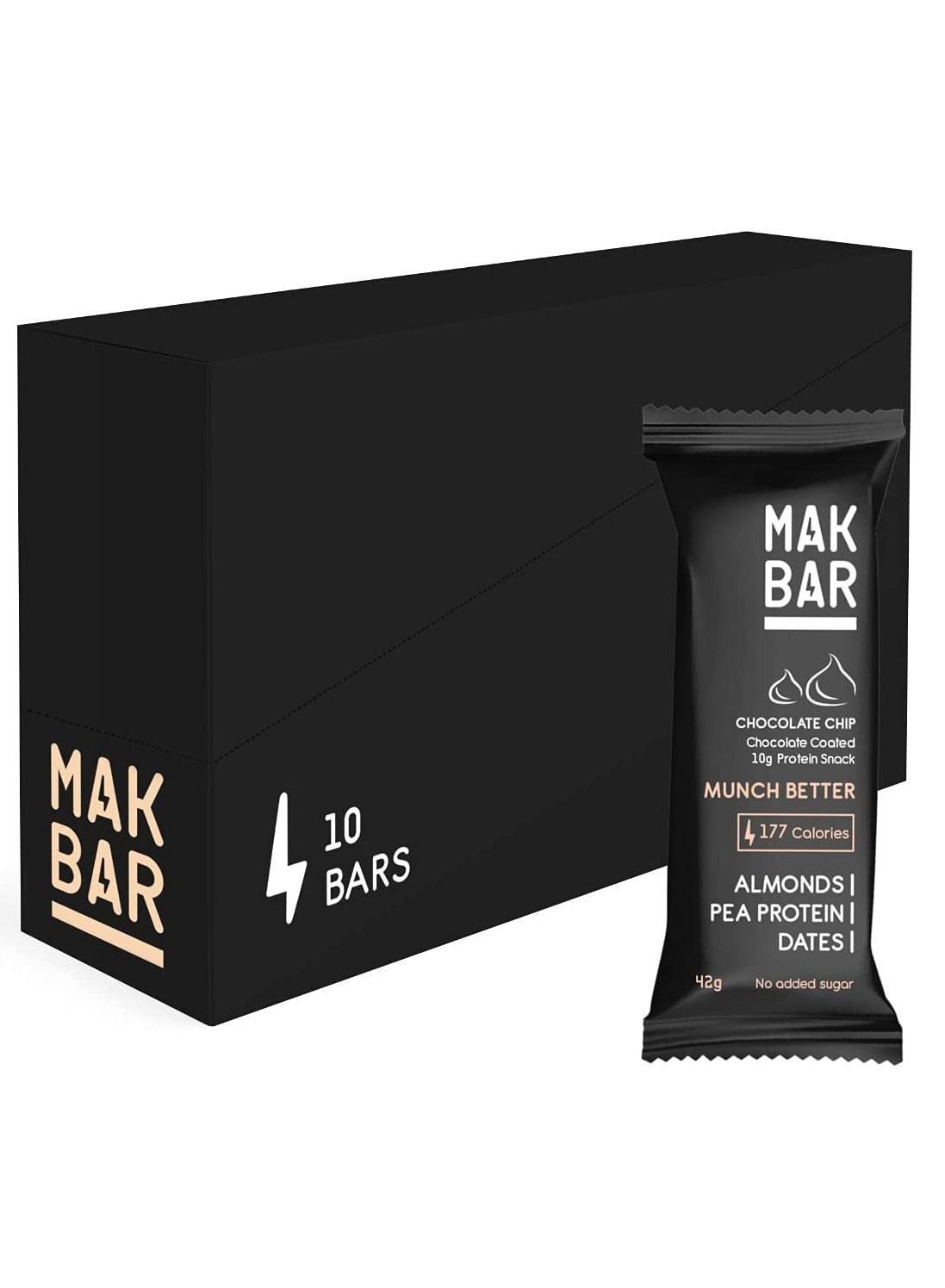 Mak Bar MAK BAR Chocolate Chip Protein Bar 42g 10 Pieces | Best Price ...