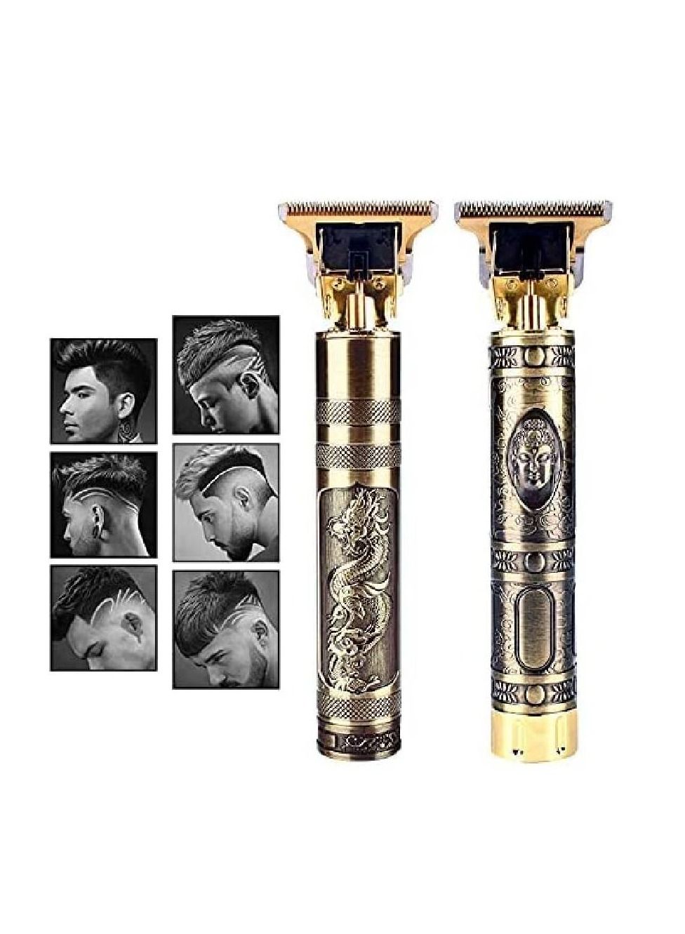 XiuWoo Electric Hair Trimmer Cordless Shaver Barber Trimer gold 15 ...