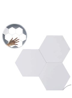 Y&D 3 Pack White Hexagon Modular Touch Sensitive Lights Nano-leaf Wall ...