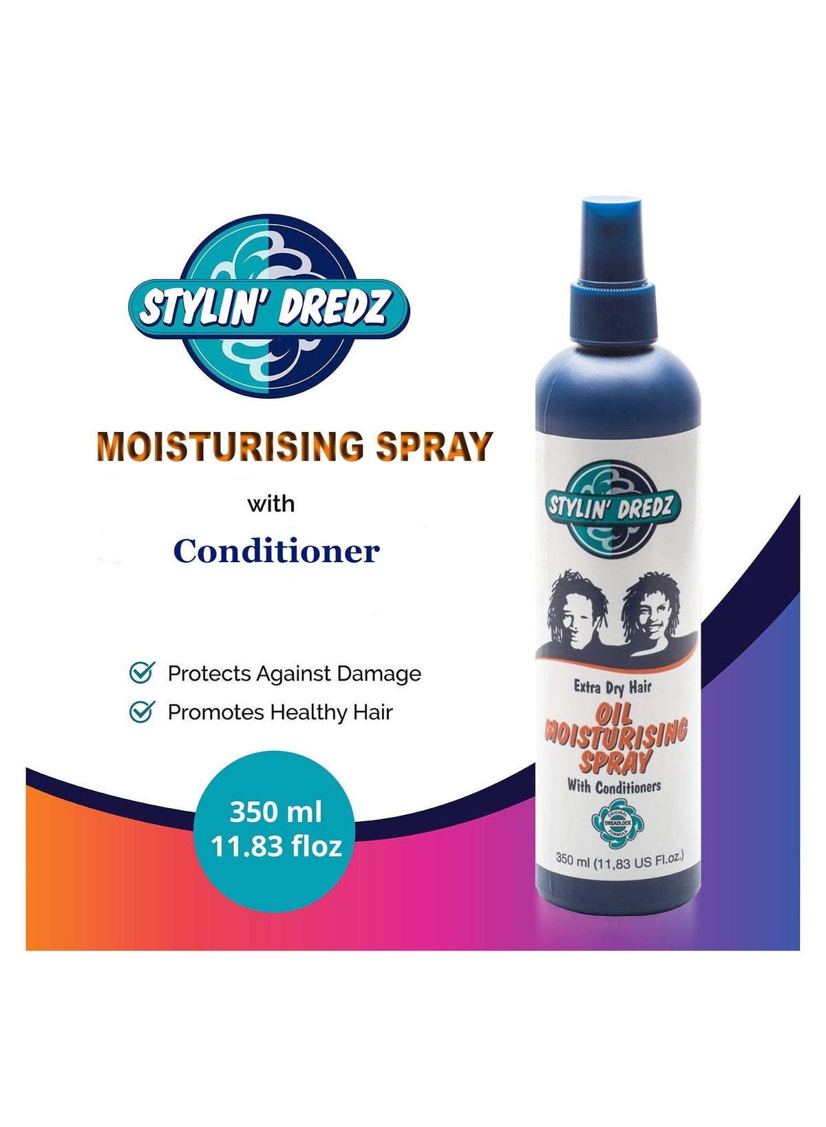 Stylin Dredz Extra Dry Hair Oil Moisturising Spray with Conditioners ...