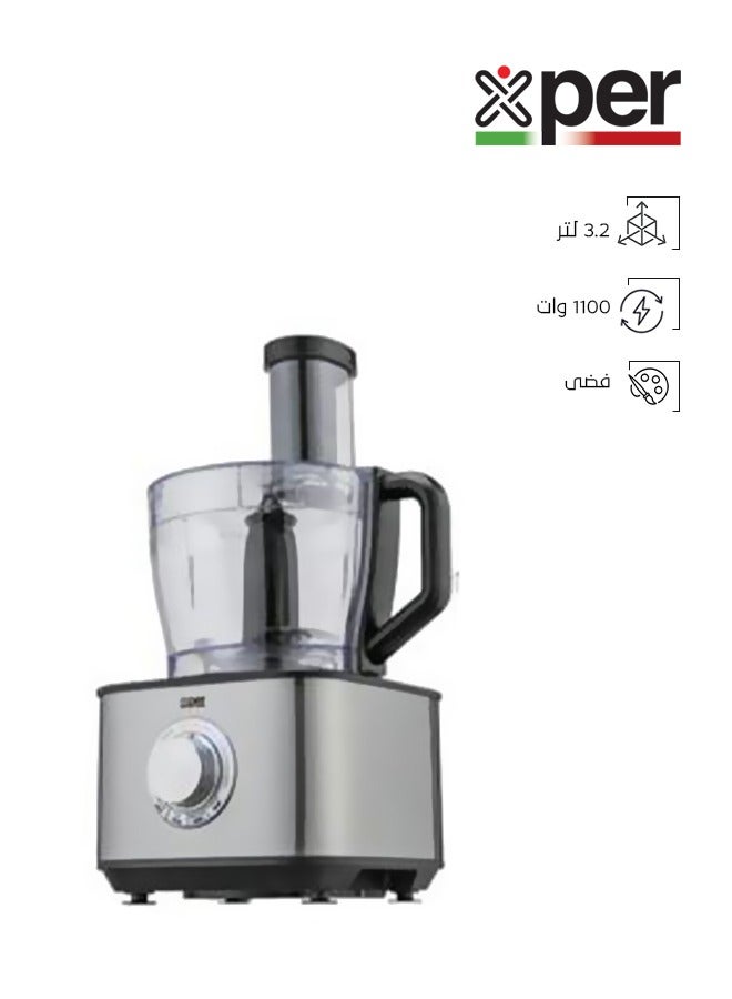 XPER Food Processor - 1100 Watts - 3.2 Liters - Multifunctional ...