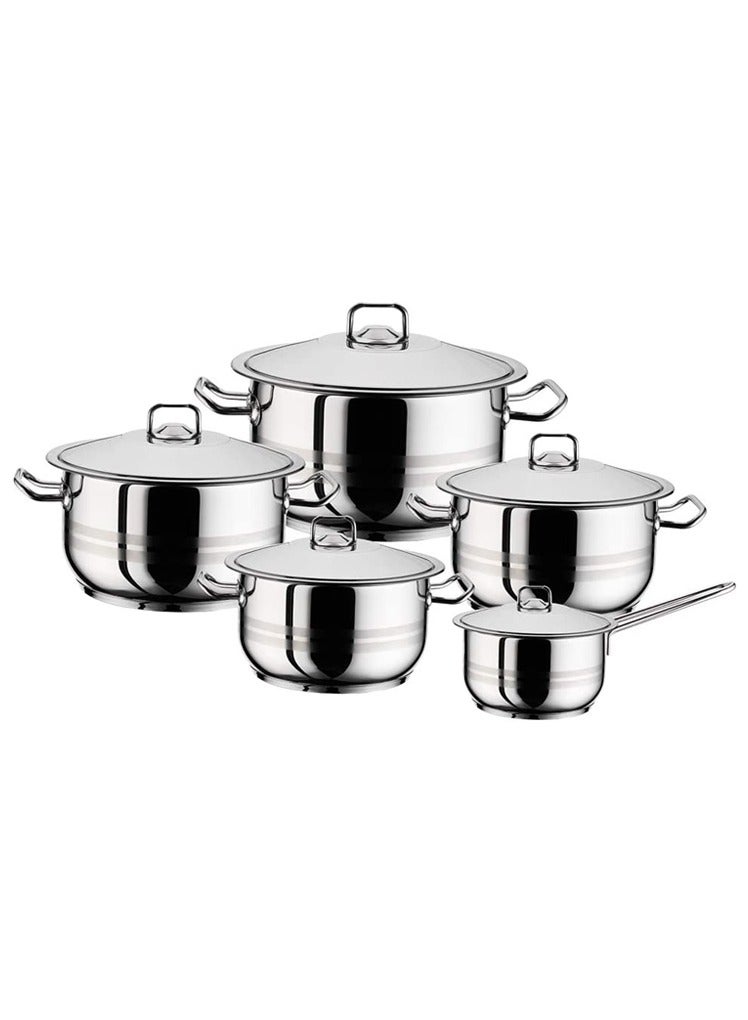 Hascevher Hascevher Gastro Stainless Steel Cooking Pot 10pc Set With ...
