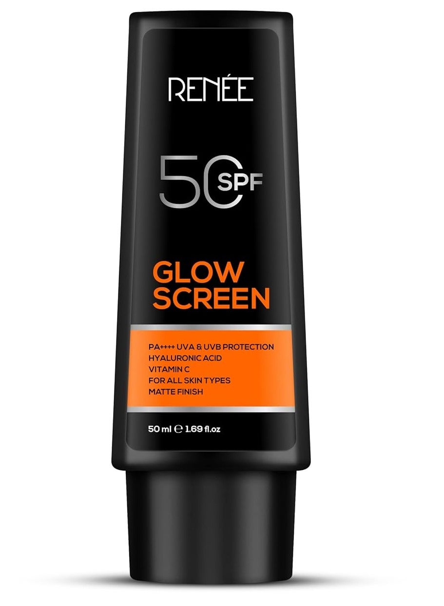Renee SPF 50 Sunscreen Cream PA UVA and UVB Protection Hyaluronic Acid ...