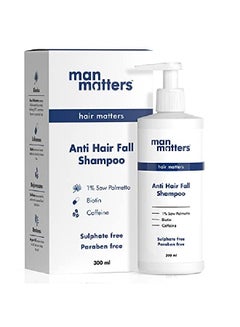 Man Matters Anti Hair Fall Shampoo | Dht Blocker | Strong And Smooth ...