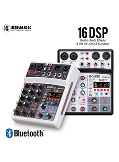 BOMGE BOMGE Professional 4 Channel DJ Audio Sound Mixers with usb interface /MP3/Bluetooth,48V ...