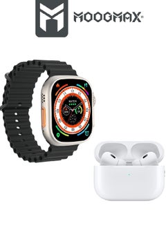MOOGMAX The Smart bundle package 2-in-1, Ultra smart watch 49MM Titanium case, Works with ...