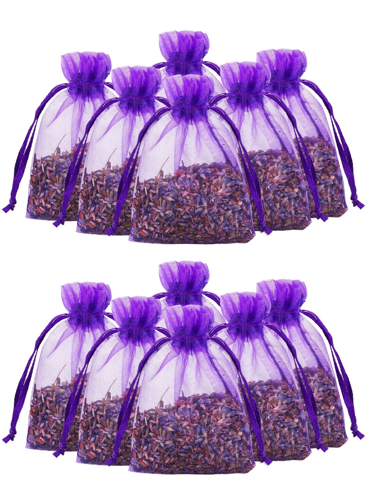 HomarKet Lavender Sachets 12 Packs Dried Lavendar Flower Sachets ...