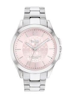COACH Women's Analog Round Shape Stainless Steel Wrist Watch 14503752 ...