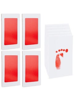 تسوق Bright Creations وBaby Handprint And Footprint Kit 4 Red Ink Pads ...