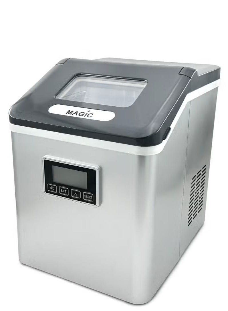 Magic Ice Maker Machine for Countertop Compact Ice Cube Maker with Self ...