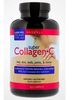 Super Super Collagen Plus Vitamin Supplement 6000 mg 250 tablets UAE ...