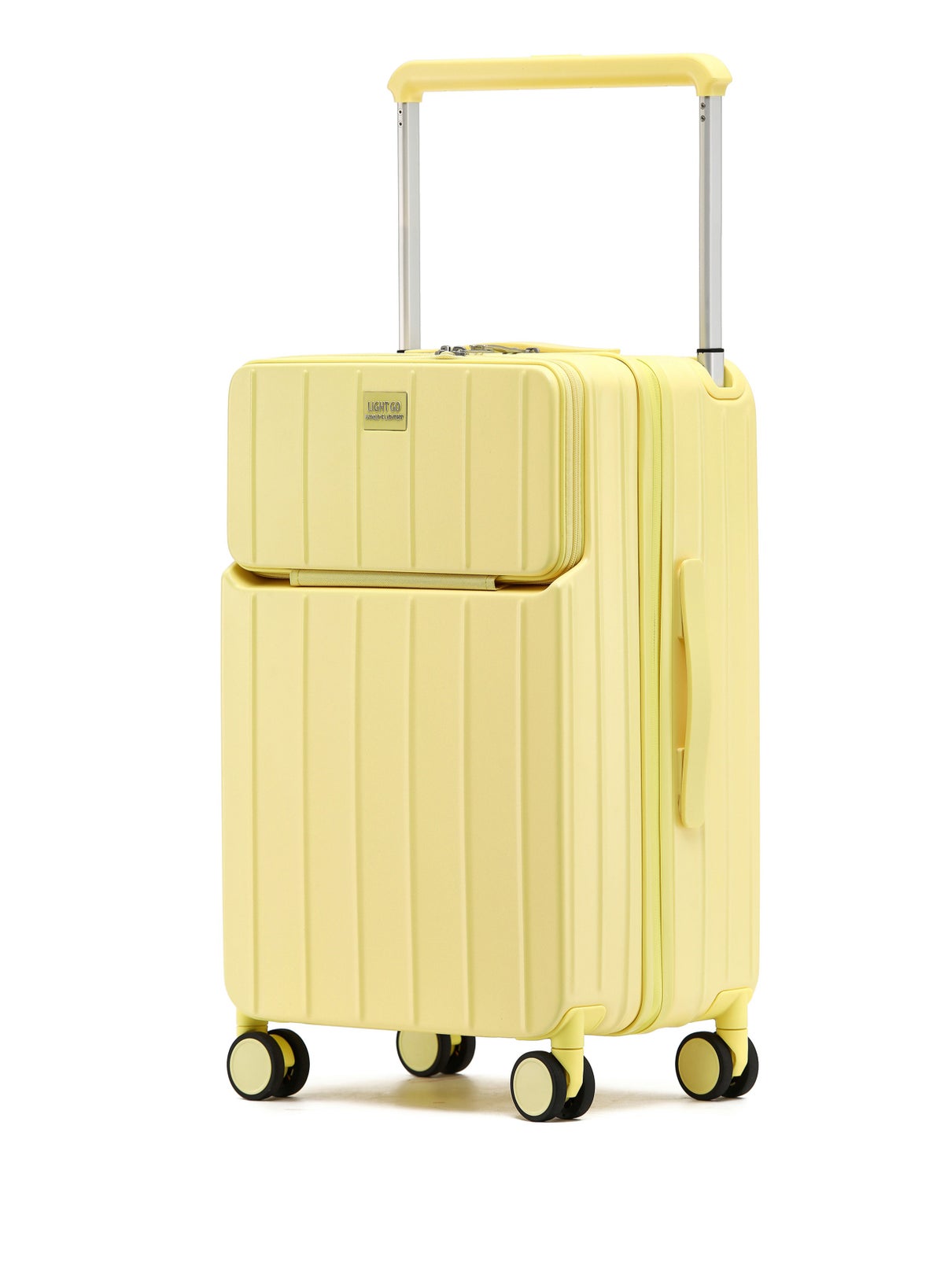 LIGHTGO LIGHTGO 7615 yellow 22.5” Suitcase check in luggage with Expandable with TSA travel case ...