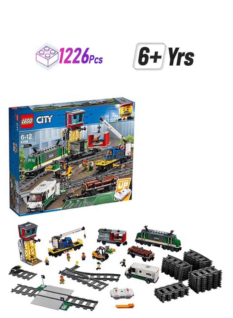 Lego 60198 Lego Train Pieces 🥫 LEGO City Cargo Train 60198 Toy For ...