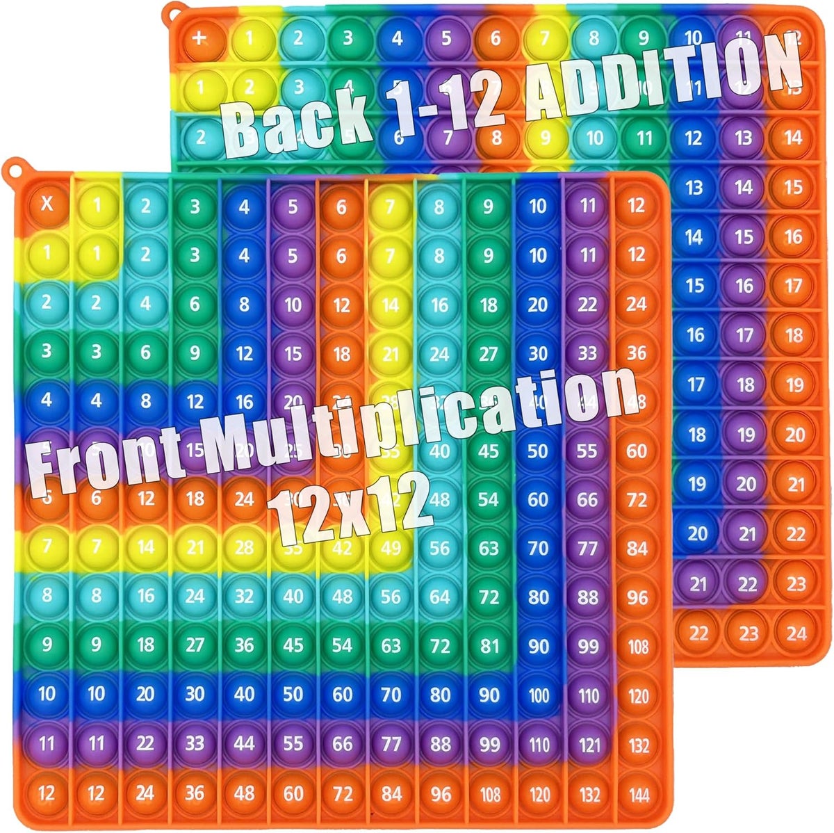PETBSNVB Store Multiplication 12x12, Addition 1-12, Math Fidget Popper ...