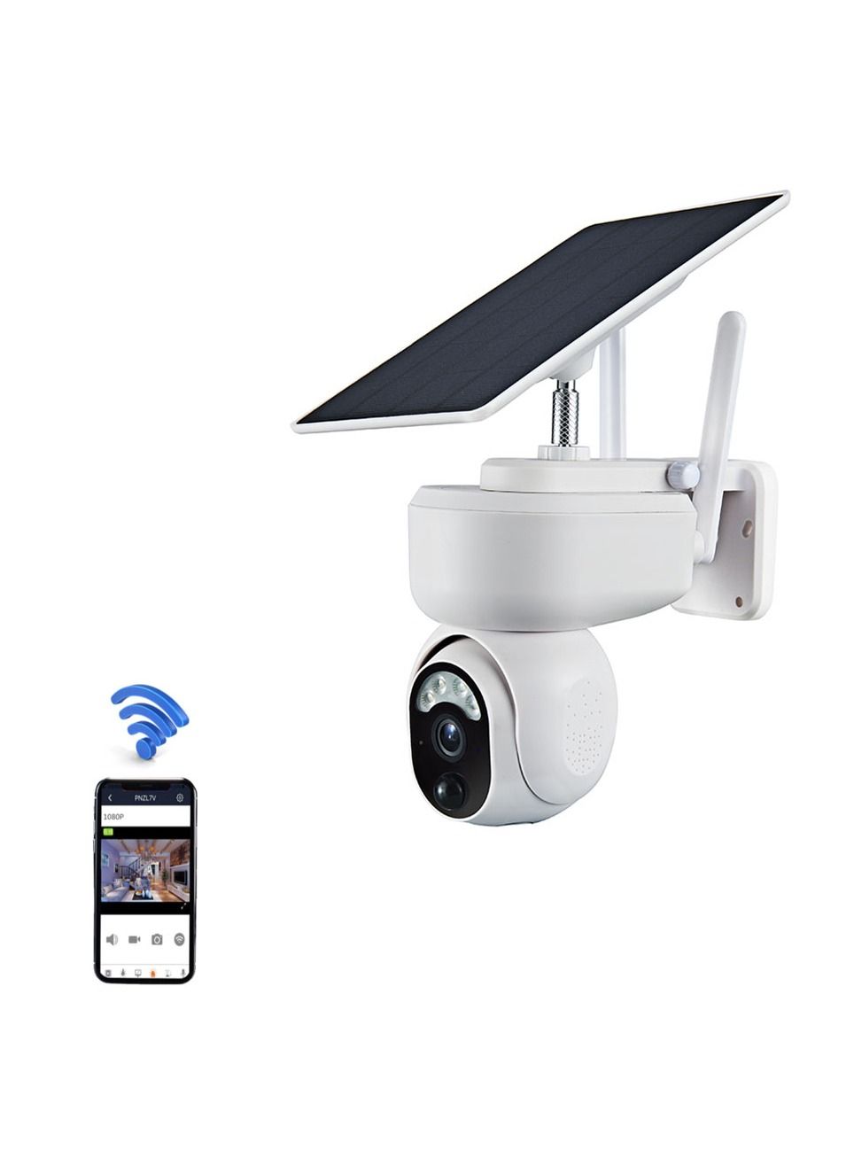 Crony WIFI RBX-S30 Low power WIFI solar camera 1080P 2MP PIR CCTV ...