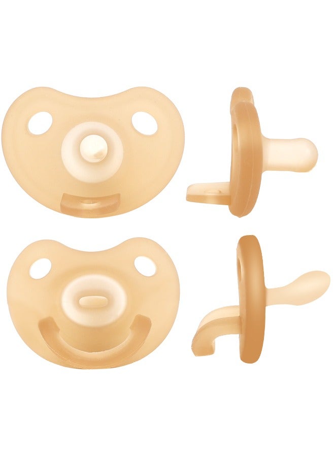 MOMELU 2-Pack Silicone Baby Pacifier with Storage Case – BPA-Free, Anti ...