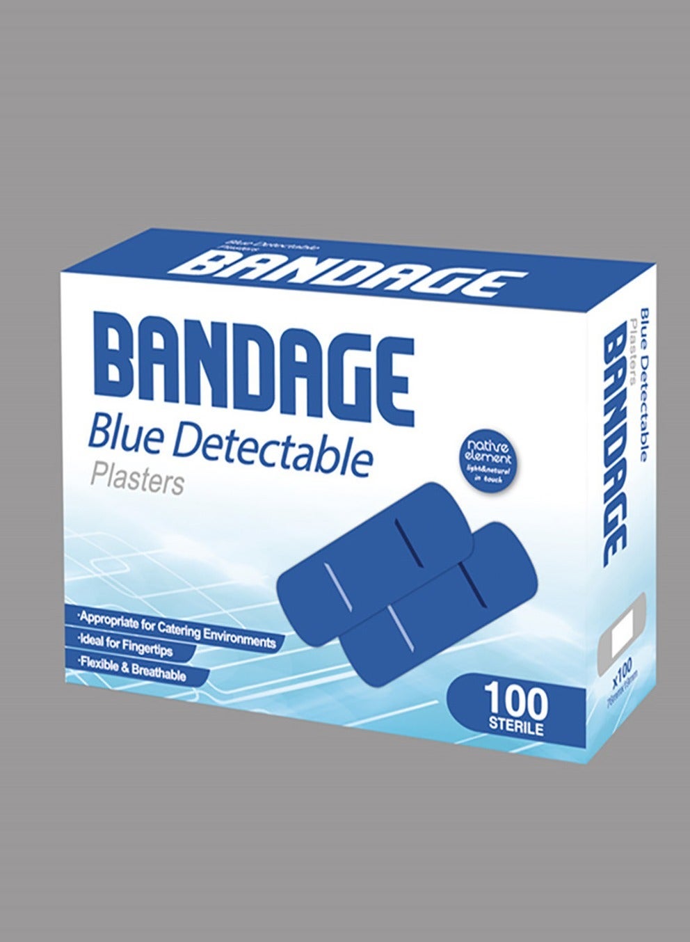 Gasin Metal Detectable Blue Band-Aid for Hotel Restaurant Chef ...