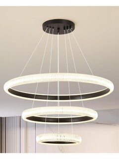 YATAI LIGHTING LED Modern Chandelier 3 Rings Black LED Chandelier ...