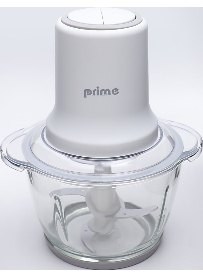 Prime Chopper 500W 1.2L Glass Bowl 2 Speed Control White | Best Price KSA | Riyadh, Jeddah