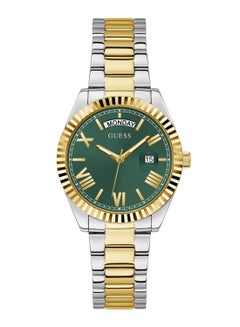 GUESS Women's Two Tone Case Two Tone Stainless Steel Watch GW0308L5 ...