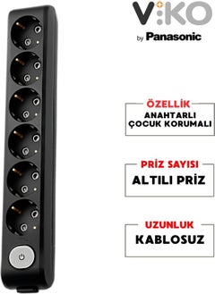 Viko Six-Way Group Socket Switched Grounded - Child-Protected ...