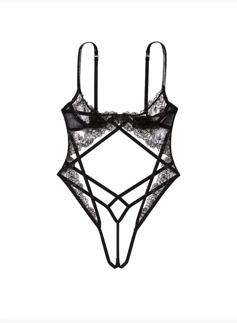 Victoria's Secret Midnight Affair Barely-There Open Cup Crotchless ...