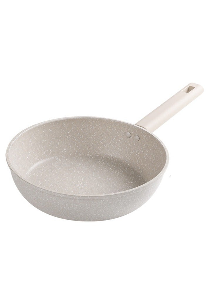 Generic Nonstick Deep Frying Pan - 28cm Saute Pan with Lid Granite ...