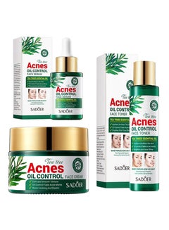 SADOER Tea tree acnes oil control face toner Tea tree acnes oil control face cream Tea tree ...