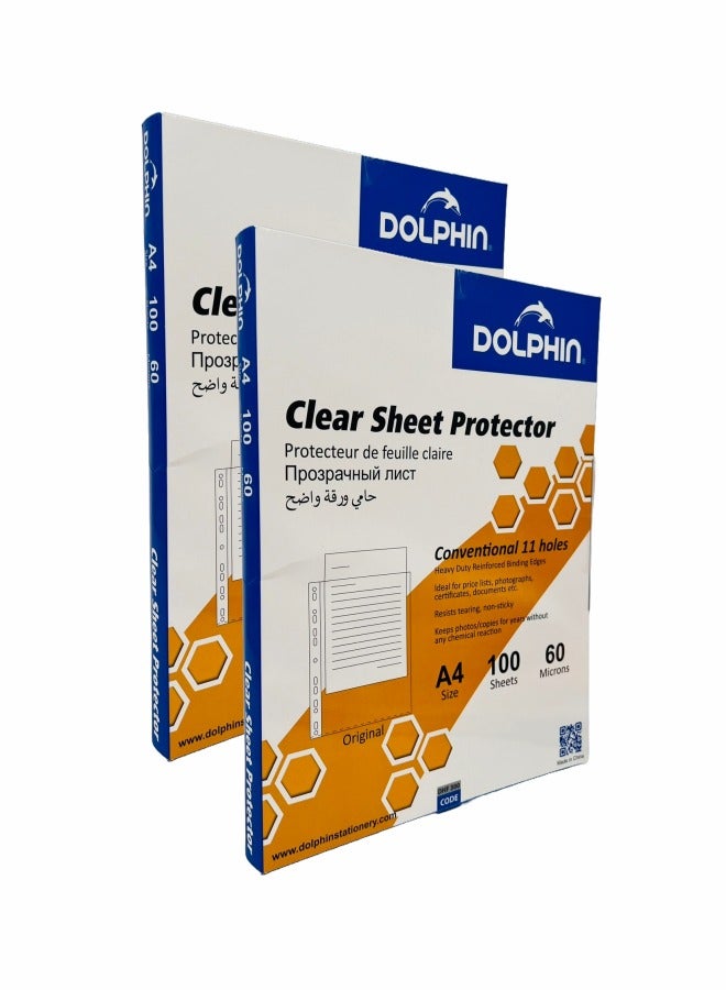 Dolphin Dolphin 2 pkts Clear Sheet Protector | Best Price UAE | Dubai ...