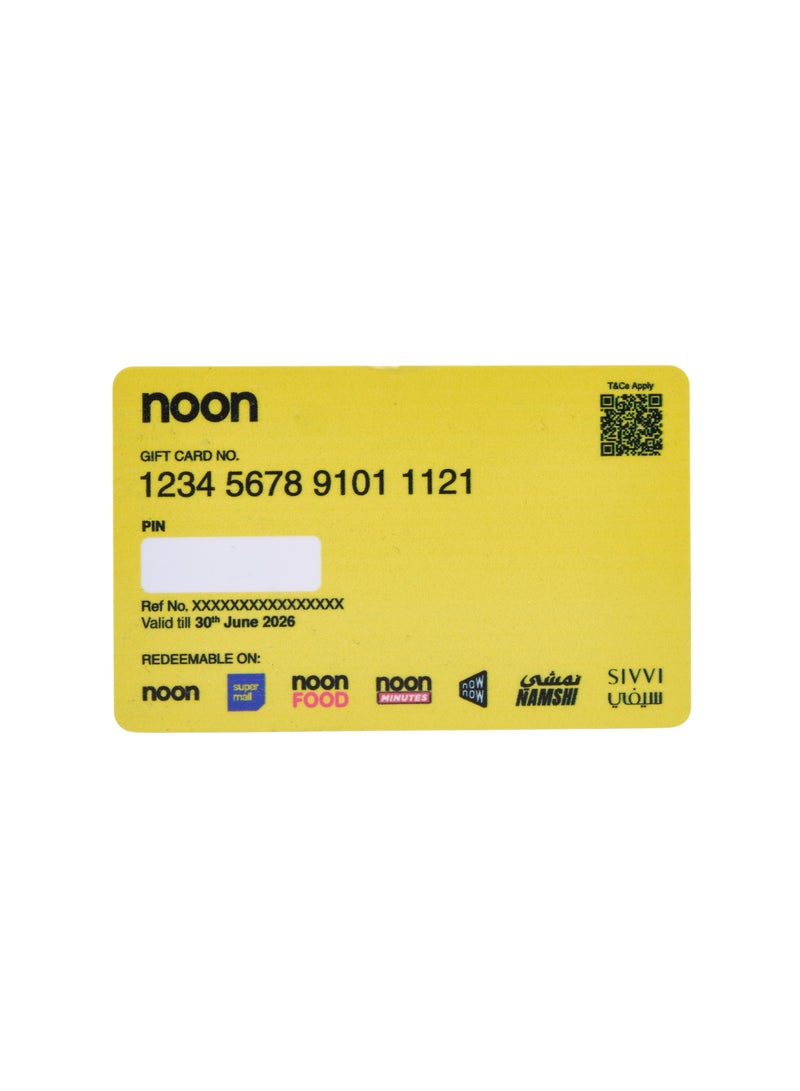 Buy noon Gift Card Physical Gift Card Delivered Instantly Online | 15 ...