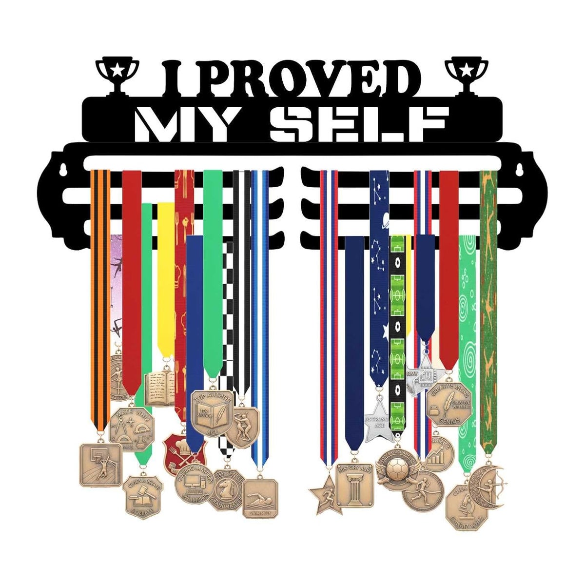 Emotionalgifts Premium Medal Hangers for Wall | Holds Up to 100 Medals ...