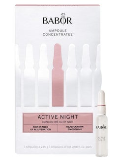 Babor Active Night Ampoule Serum Concentrates, Hyaluronic Acid Serum ...