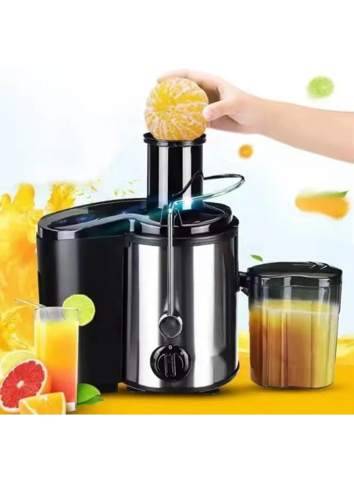 SILVER CREST Juicer with 800W Motor, 2-Speed Setting, Big Wide Mouth Centrifugal Juicer for ...