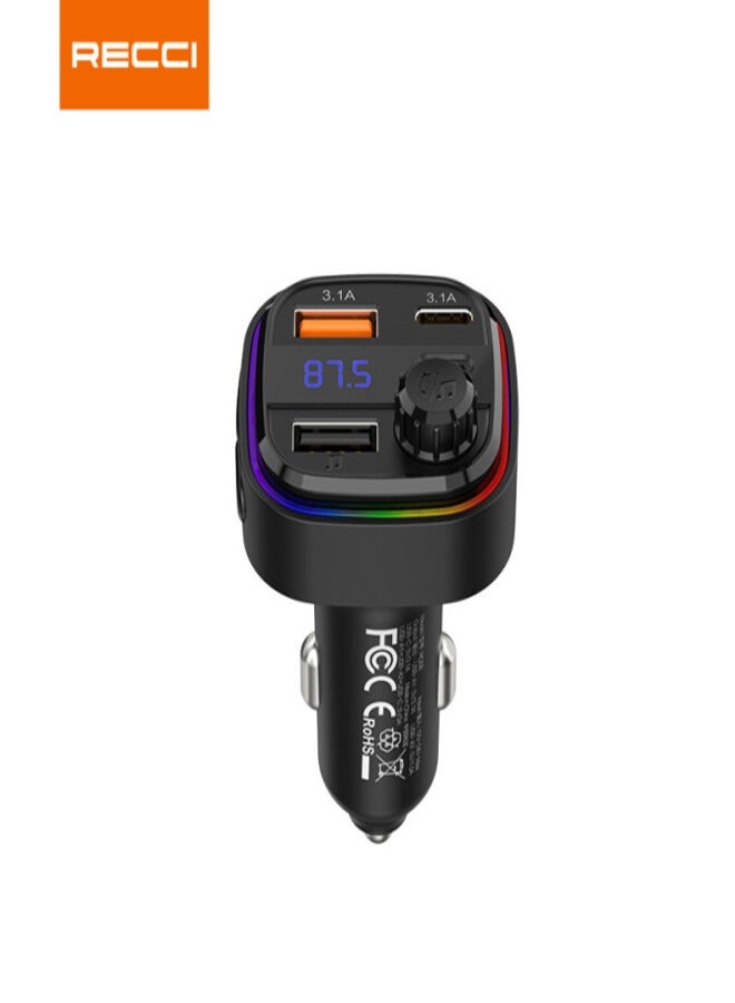 Recci RECCI RQ08 15W+15W MULTI-FUNCTIONAL WITH FM CAR CHARGER - BLACK ...