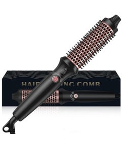 DOSCHER Double PTC Thermal Brush Curling Iron, Dry Curling Straight 3 ...