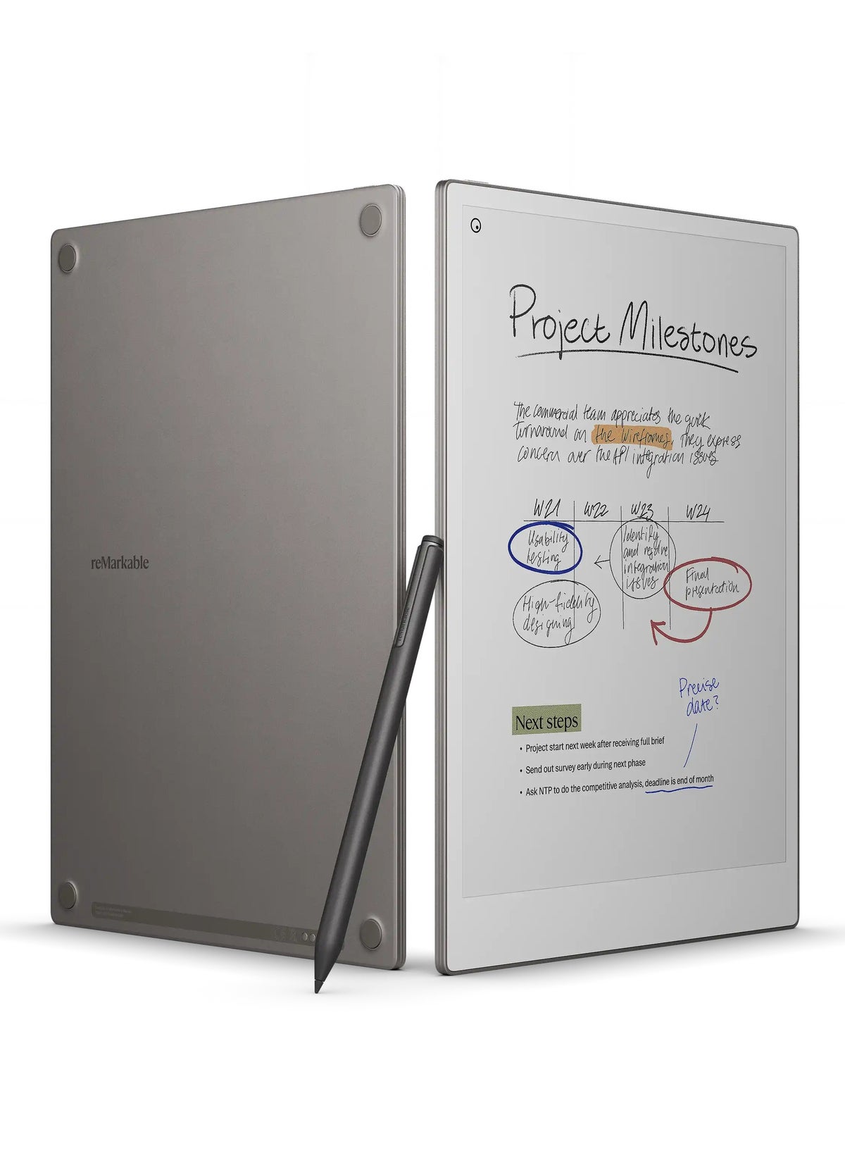 Remarkable reMarkable Paper Pro 11.8” Color Digital Tablet with Marker ...