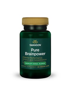 SWANSON Pure Brainpower Brain Health Cognitive Memory Focus Support ...