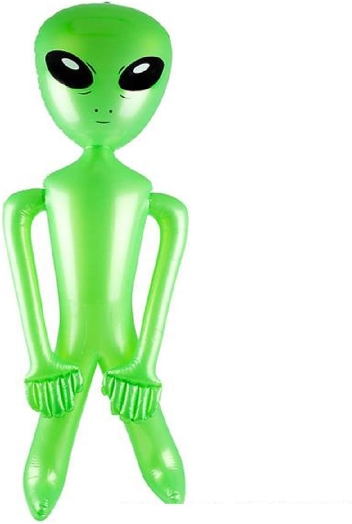 New Giant Jumbo Green Alien Inflate Party Favor (1) | Best Price UAE ...