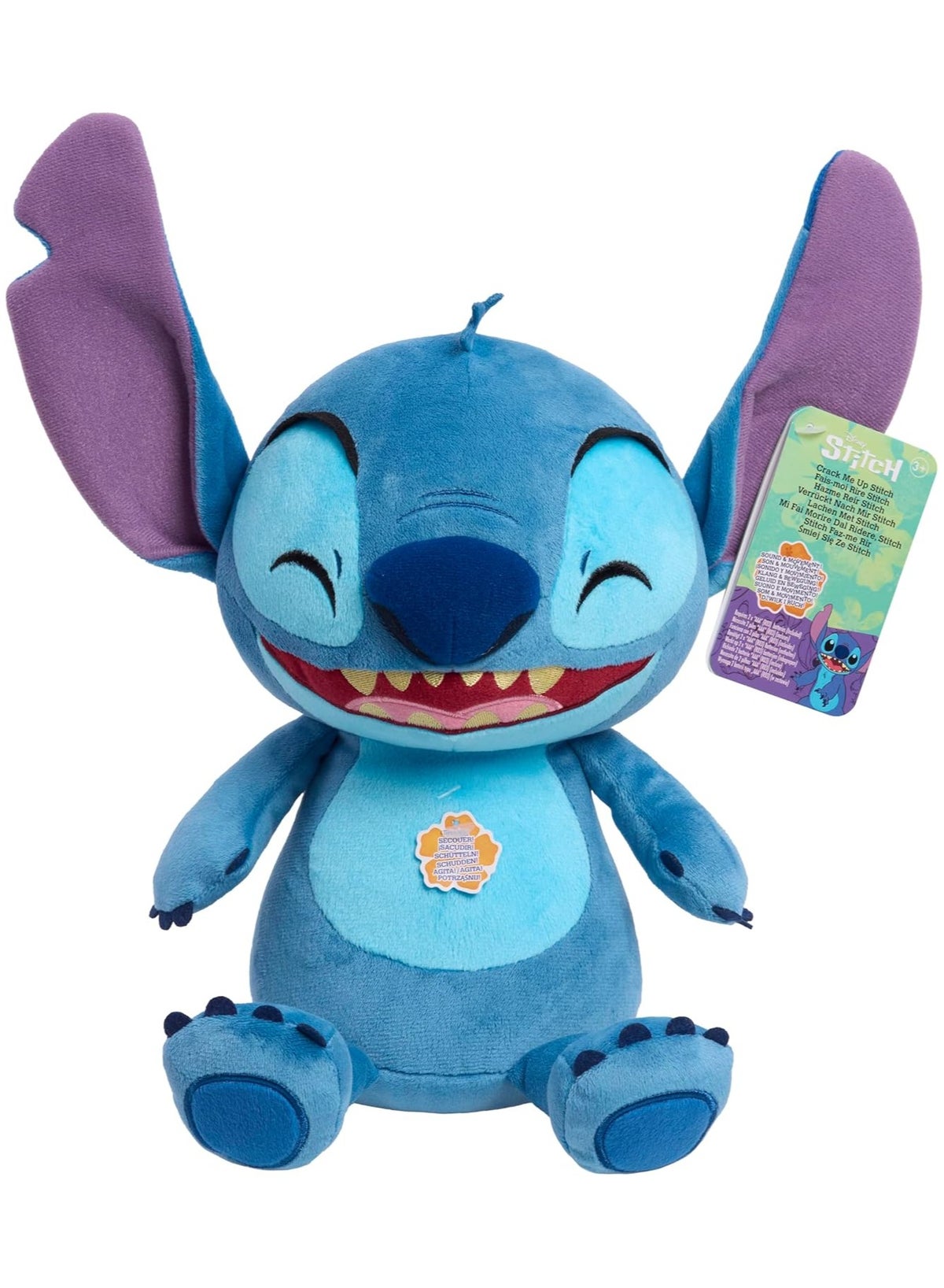 Just Play Disney Stitch Crack Me Up Feature Plush – Interactive ...