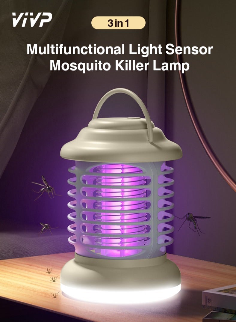 VIVP 3 in 1 Multifunctional Light Sensor Mosquito Killer Lamp, Outdoor ...