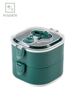 WAOKN Cartoon Lunch Box for Teen Girl Stackable Double Layer Bento Box ...