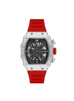 Lee Cooper Lee Cooper Men's Watch, Multi Function Display and Silicone ...