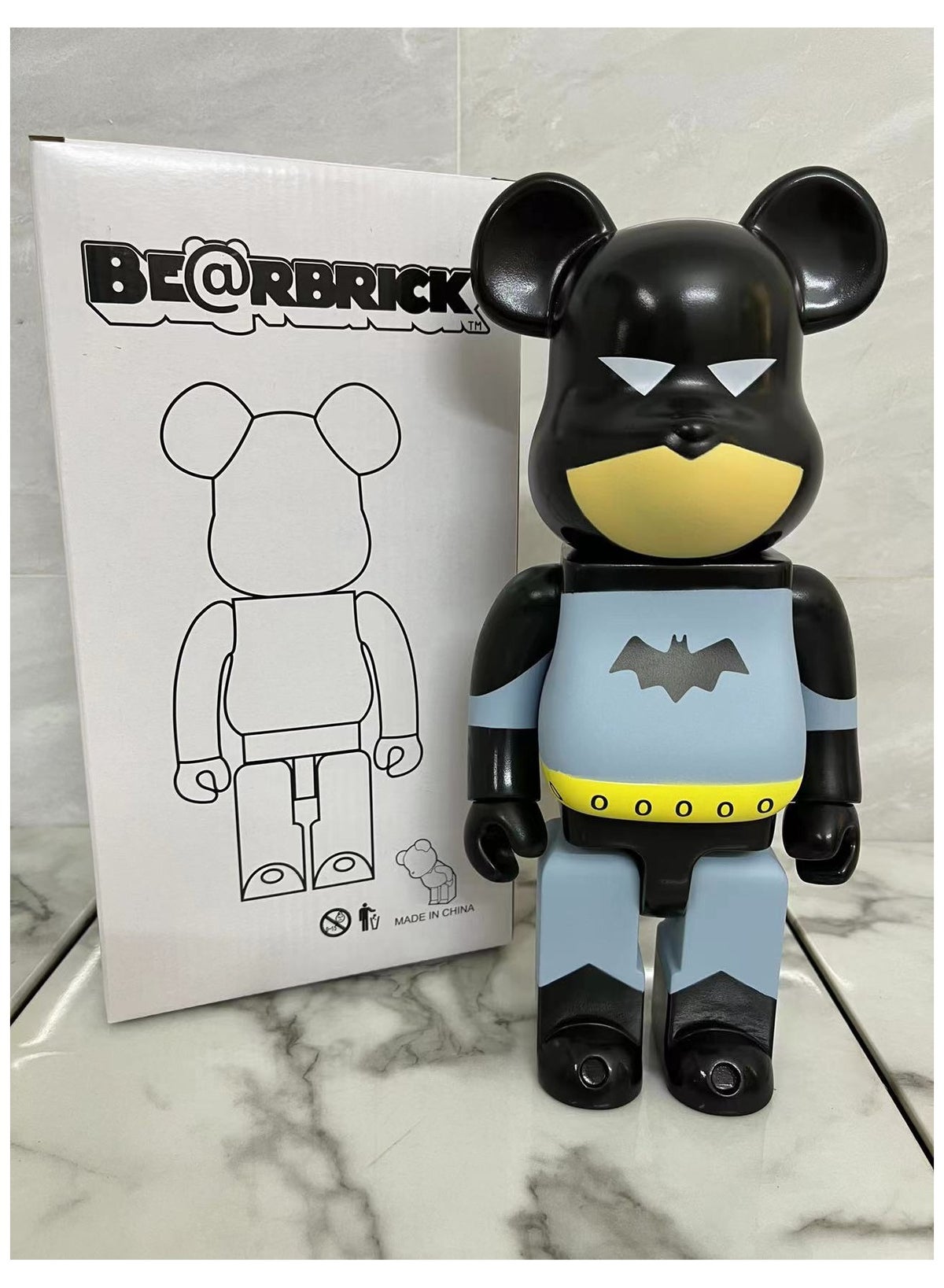 General Fashion Bearbrick Black Batman Bears Violent Bear Building Blocks Handmade Collectible ...
