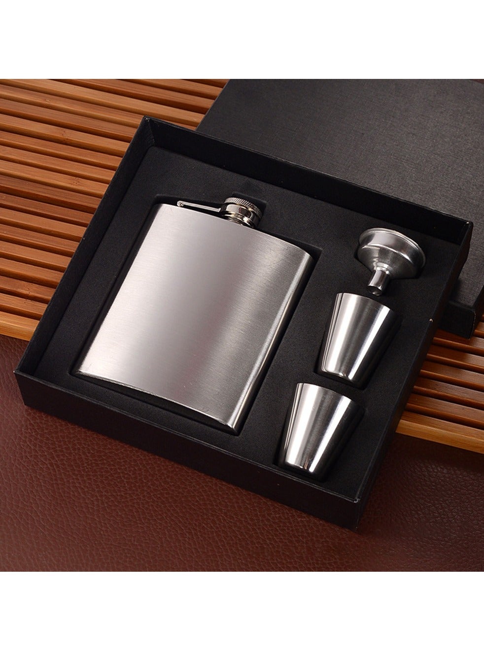 HomarKet Stainless Steel Hip Flask Bottle Set Silver | Best Price UAE ...